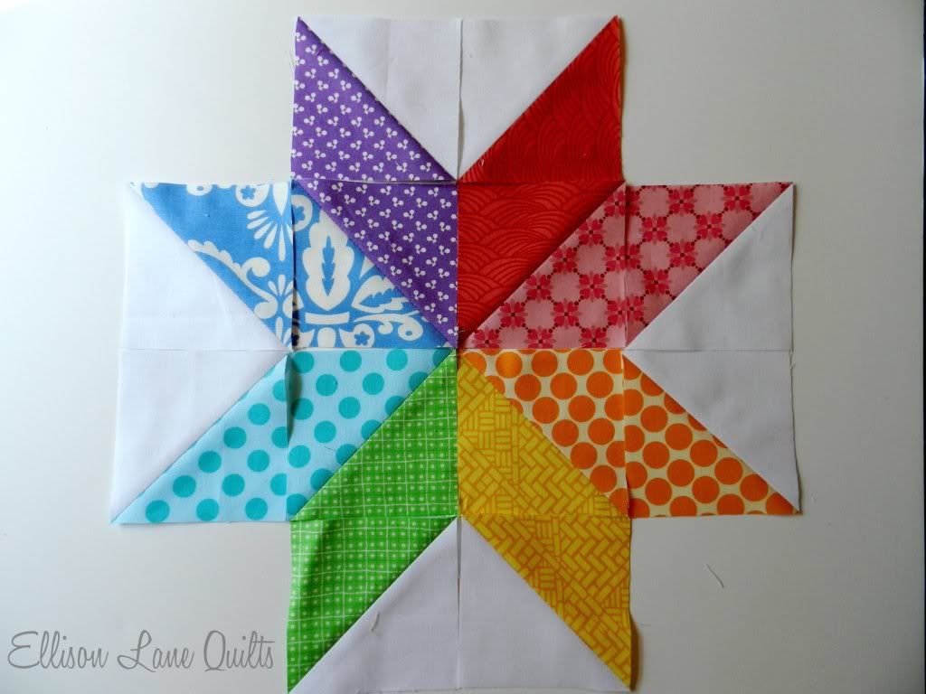 BLOG DA MIRIAN TELPIS ****: BLOCOS DE PATCHWORK - Starflower Block Tutorial